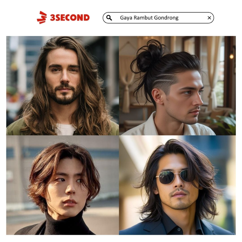 7 Gaya Rambut Gondrong Pria Sesuai Tipe Wajah, Rapi dan Maskulin! - 3Second