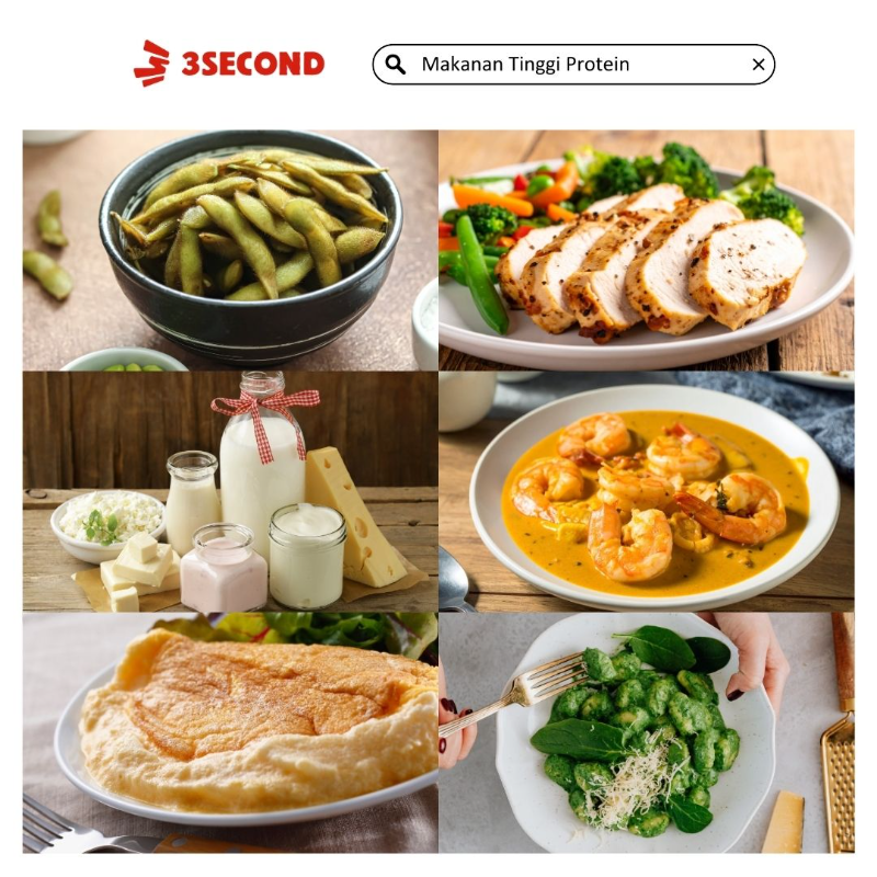 15+ Makanan Tinggi Protein Terbaik untuk Menjaga Kesehatan Tubuh - 3Second